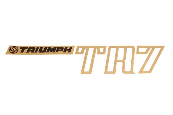 TR7 - ZKC1303 Boot Transfer - TRIUMPH TR7 - GOLD – Peninsula British Parts